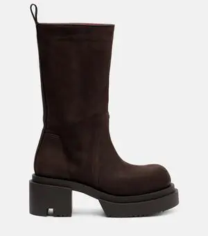 Rick Owens Leather Ankle Boots