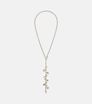 SYDNEY EVAN 14kt Yellow Diamond And Pearl Charm Necklace - Gold