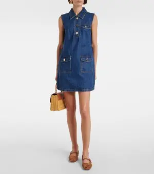 SELF-PORTRAIT Denim Minidress