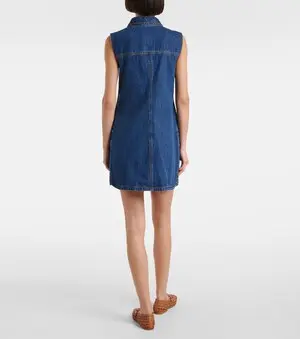 SELF-PORTRAIT Denim Minidress