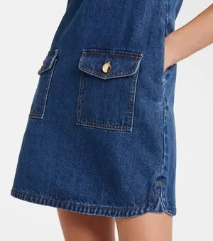 SELF-PORTRAIT Denim Minidress