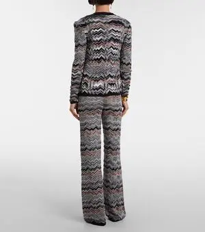 Missoni Zigzag Knitted Wide-leg Trousers