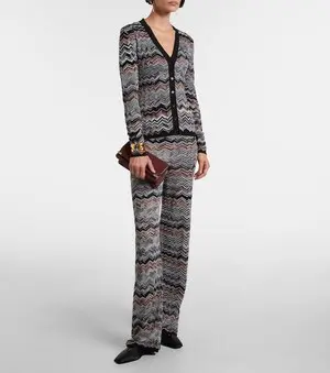 Missoni Zigzag Knitted Wide-leg Trousers