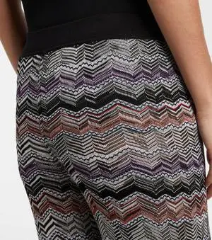Missoni Zigzag Knitted Wide-leg Trousers