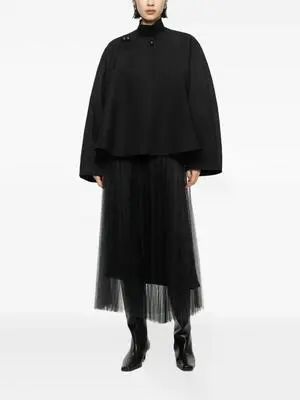 JNBY Pleated A-line Midi Skirt - Black