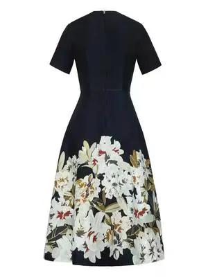 Adam Lippes Evangeline Floral Print Dress