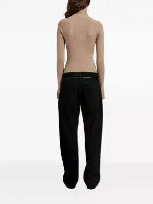 Proenza Schouler Taupe Long Sleeve Buttoned Cuff Top - Neutrals