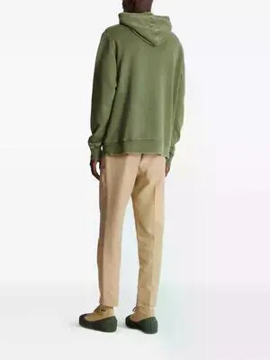 Balmain Logo-print Hoodie - Green