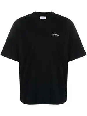 Off-White Logo-print Short-sleeve T-shirt - Black