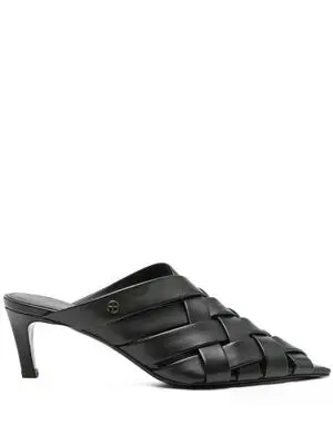 ANINE BING 55mm Eve Woven Leather Mules