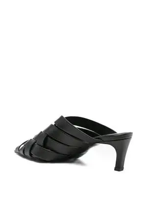ANINE BING 55mm Eve Woven Leather Mules
