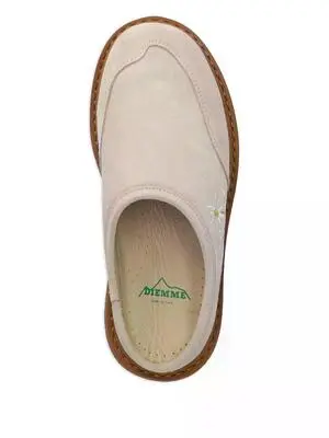 Diemme Maggiore Embroidered Mules - Neutrals