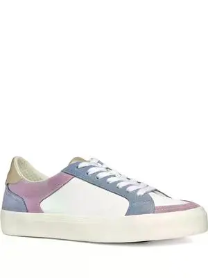 Geox Emmeleny Leather Panelled Sneakers - White