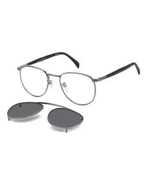 DB EYEWEAR BY DAVID BECKHAM Clip-on Pilot Sunglasses