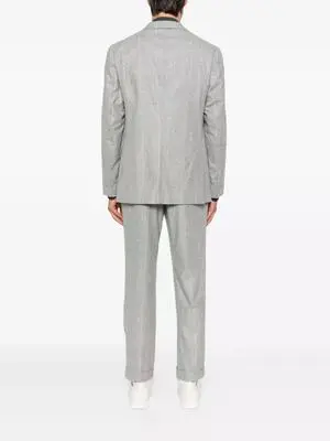 Eleventy Pinstripe Single-breasted Suit - Grey