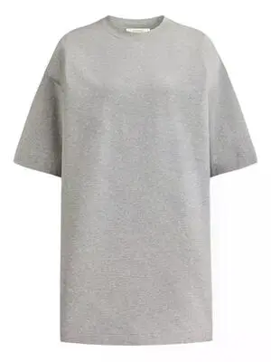 12 STOREEZ Heather Cotton T-shirt Dress - Grey