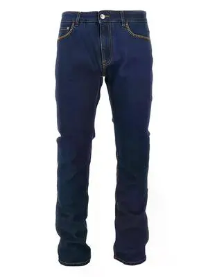 Etro Straight Leg Jeans With Contrast Stitching - Blue