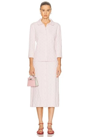 JIL SANDER Textured Stretch Crepe Top