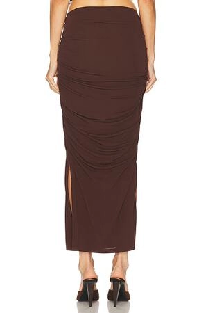 Cult Gaia Dany Ruched Maxi Skirt - Java