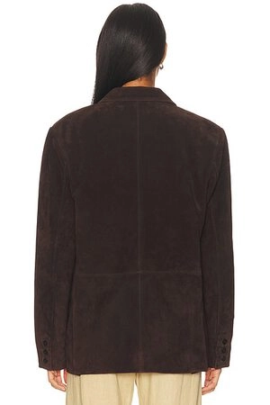Staud Corrine Suede Leather Jacket