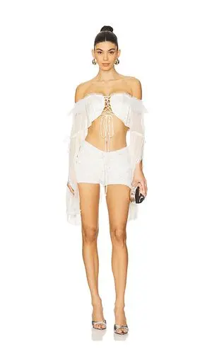 AMOR MIA Rococo Top - White