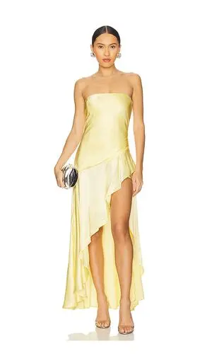 Bardot Lorenza Midi Dress - Lemon