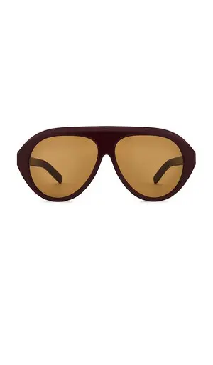 PAST MIDNIGHT Past Midnight The Icon Sunglasses Burgundy