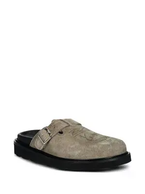 Kenzo Matto Buckled-detail Mules