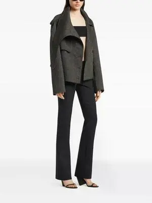 COURREGES Oversized Collar Cropped Jacket