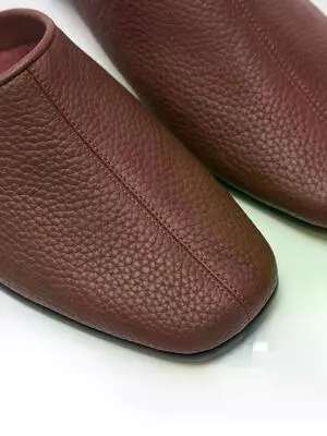 12 STOREEZ Square-toe Leather Mules