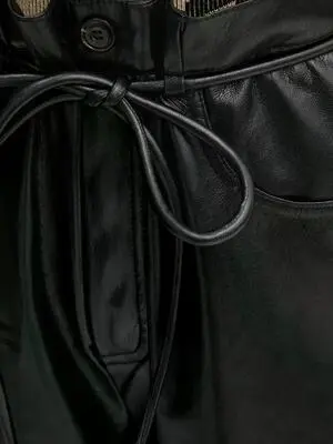 Nanushka Faux-leather Drawstring Waist Trousers