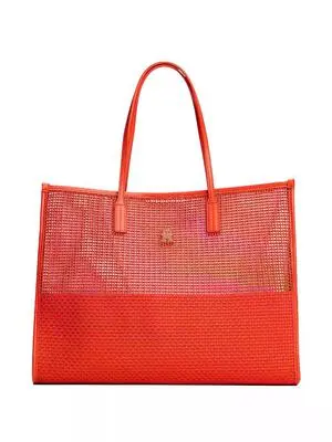 Tommy Hilfiger Mesh-panel Tote Bag - Red