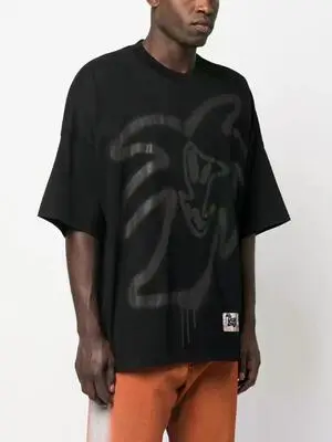 Palm Angels Graffiti-print Organic Cotton T-shirt