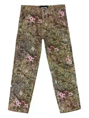 SP5DER Floral Camouflage Jeans