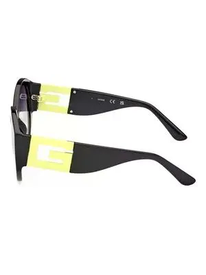 Guess Logo Detail Round Frame Sunglasses