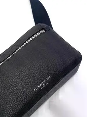 ASPINAL OF LONDON Reporter Compact Leather Messenger Bag