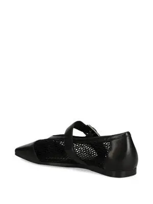 VAGABOND SHOEMAKERS Wioletta Buckle-fastening Mesh Ballet Flats - Black