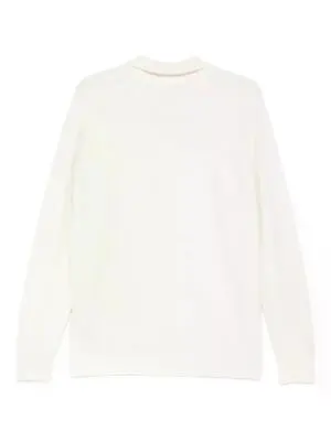 Eleventy Long-sleeves Polo Shirt - White