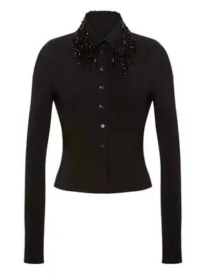 Alberta Ferretti Embellished Collar Shirt