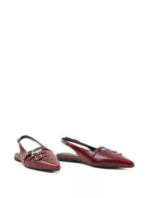 VAGABOND SHOEMAKERS Hermine Buckle Slingback Ballet Flats - Red