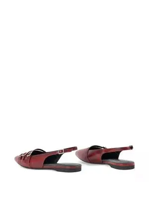 VAGABOND SHOEMAKERS Hermine Buckle Slingback Ballet Flats - Red