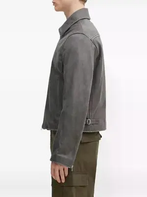 Kenzo Leather Jacket - Grey