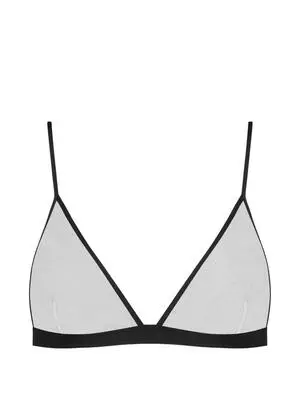 MAISON CLOSE Pure Tentation Triangle Mesh Bra - Black
