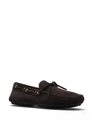 Car Shoe Suede Bow Detail Driving Shoes