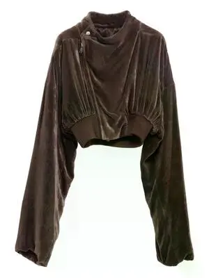 Rick Owens Velvet Cropped Jacket