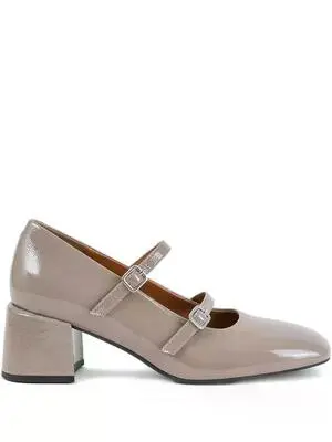 VAGABOND SHOEMAKERS Addison Double-buckle Block-heel Pumps - Neutrals