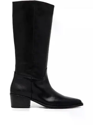 VAGABOND SHOEMAKERS Kelsey Mid-calf Pointed Toe Block Heel Boots - Black