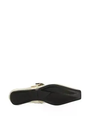 VAGABOND SHOEMAKERS Delia Buckle-fastening Mesh Ballet Flats - Neutrals