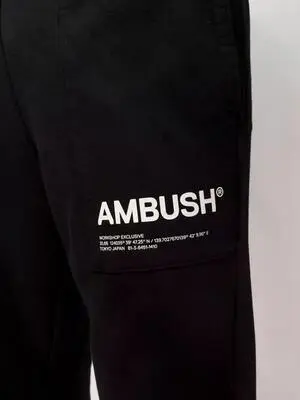 AMBUSH Logo-print Track Pants - Black