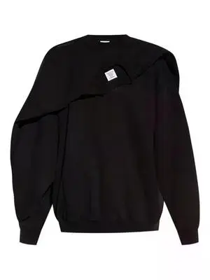 Vetements Layered Cotton Sweatshirt - Black